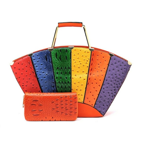 Bags | Designer Inspired Ostrich Wallet | Poshmark